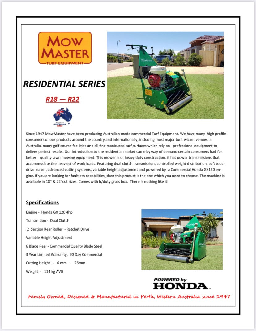 MowMaster Mowers — Hunter Lawn Care Supplies